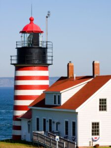 Beautiful West Quoddy Lighthouse – the Easternmost Point in the USA ...